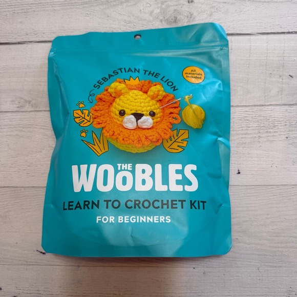 woobles | Office | The Woobles Learn To Crochet Kit Sebastian The Lion ...